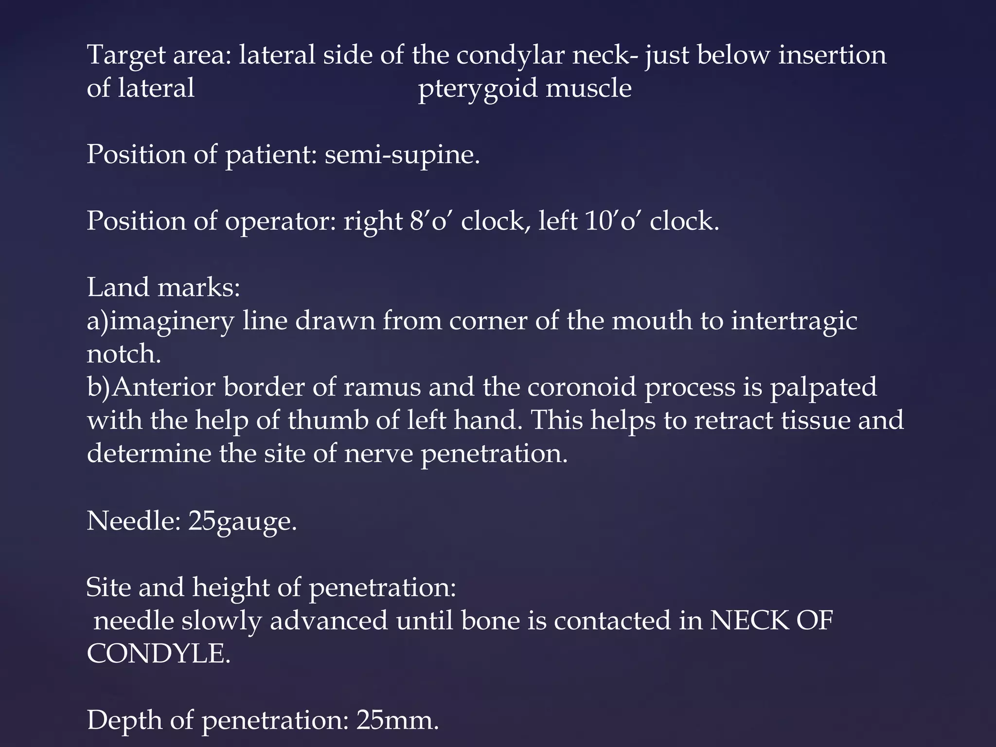 Mandibular block techniques | PPT