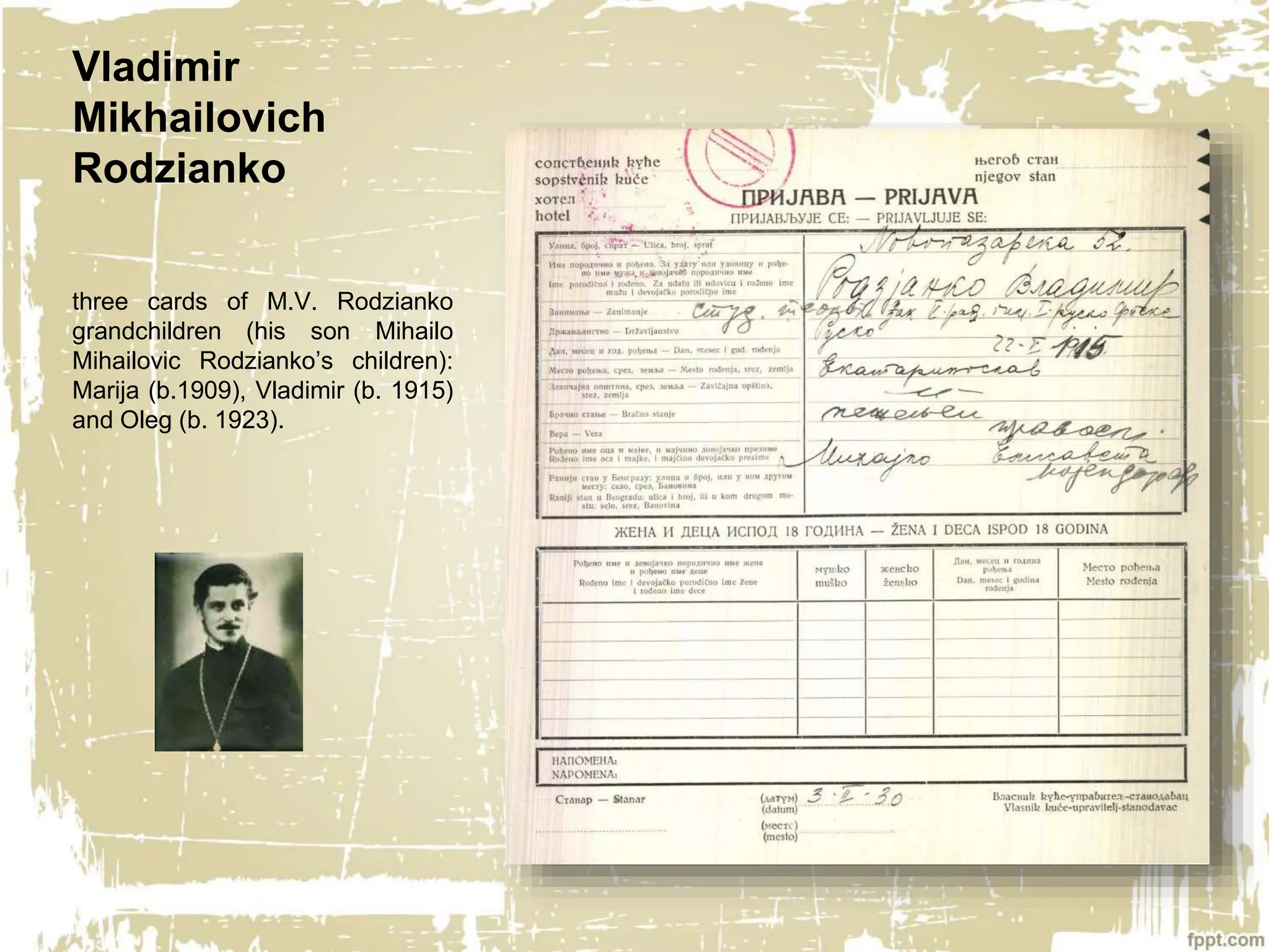 Biographical Sources for the Russian Emigration History | PPT