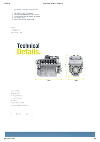 Man diesel & turbo – man 175 d | PDF