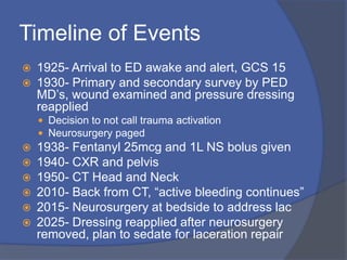 Avoid Falling Objects: Management of Severe Scalp Lacerations | PPTX