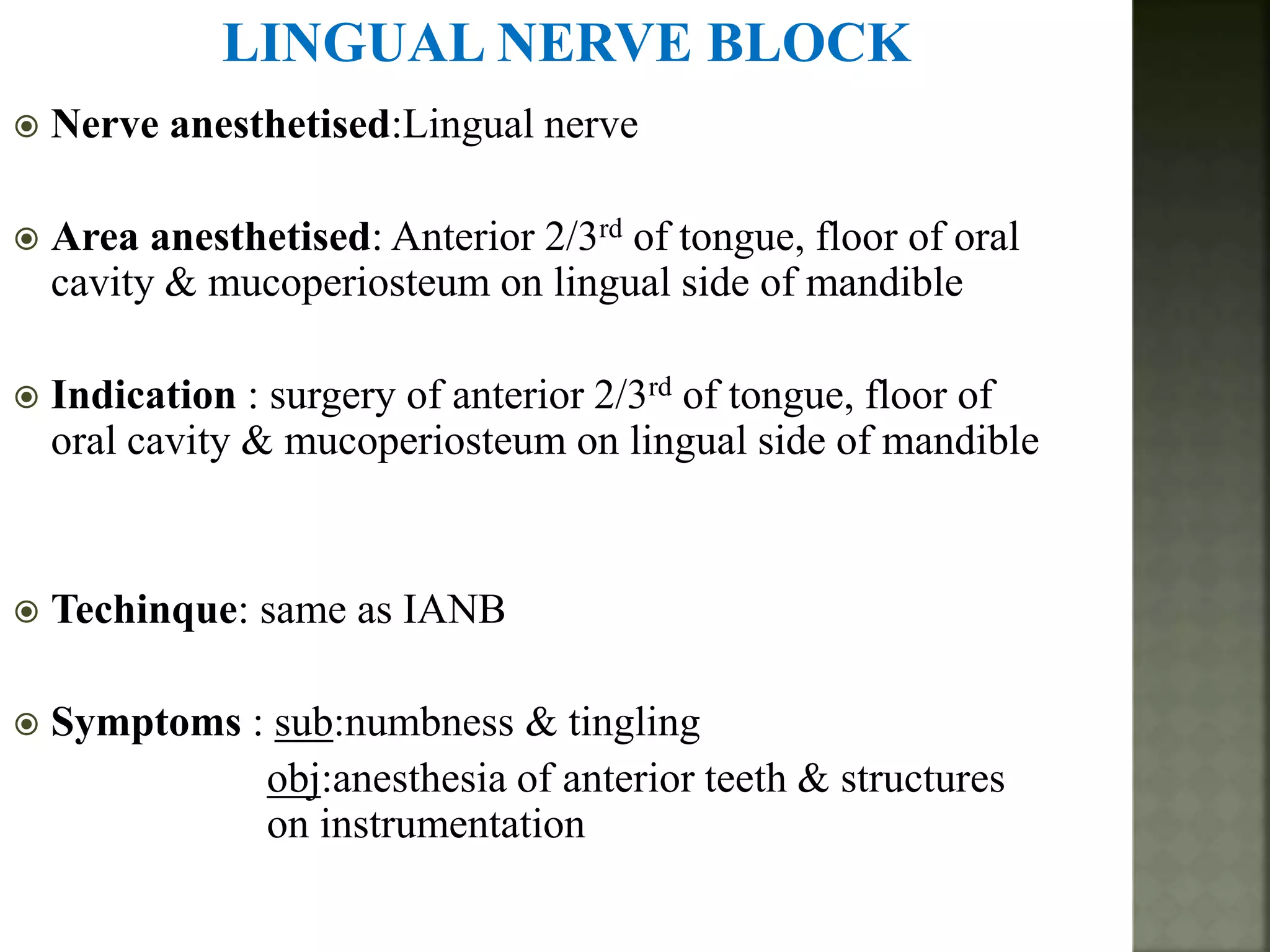 Mandibular nerve blocks techniques | PPTX