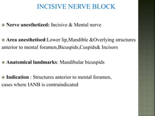 Mandibular nerve blocks techniques | PPTX
