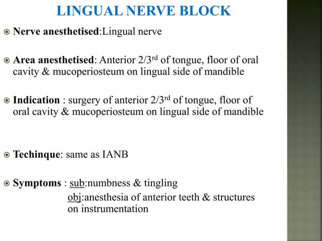 Mandibular nerve blocks techniques | PPTX | Ear, Nose and Throat ...
