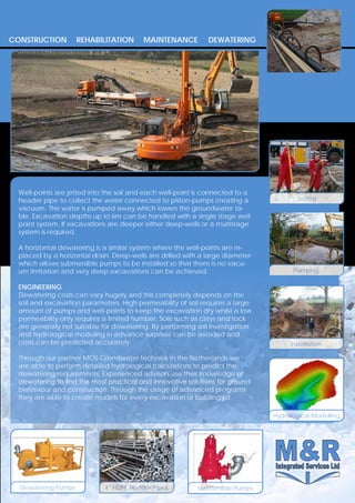 M&R Wellpoint Dewatering | PDF