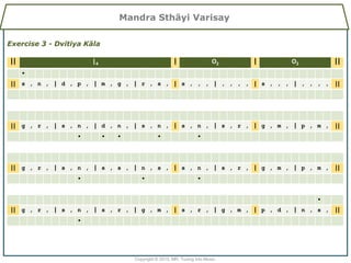 Carnatic Music Notations: Mandra Sthayi Varisay | PPSX