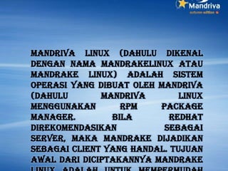 Mandriva linux ppt | PPTX
