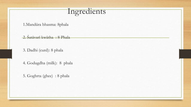mandura kalpana.pptx satavari mandura kalpana and punarnava mandura ...