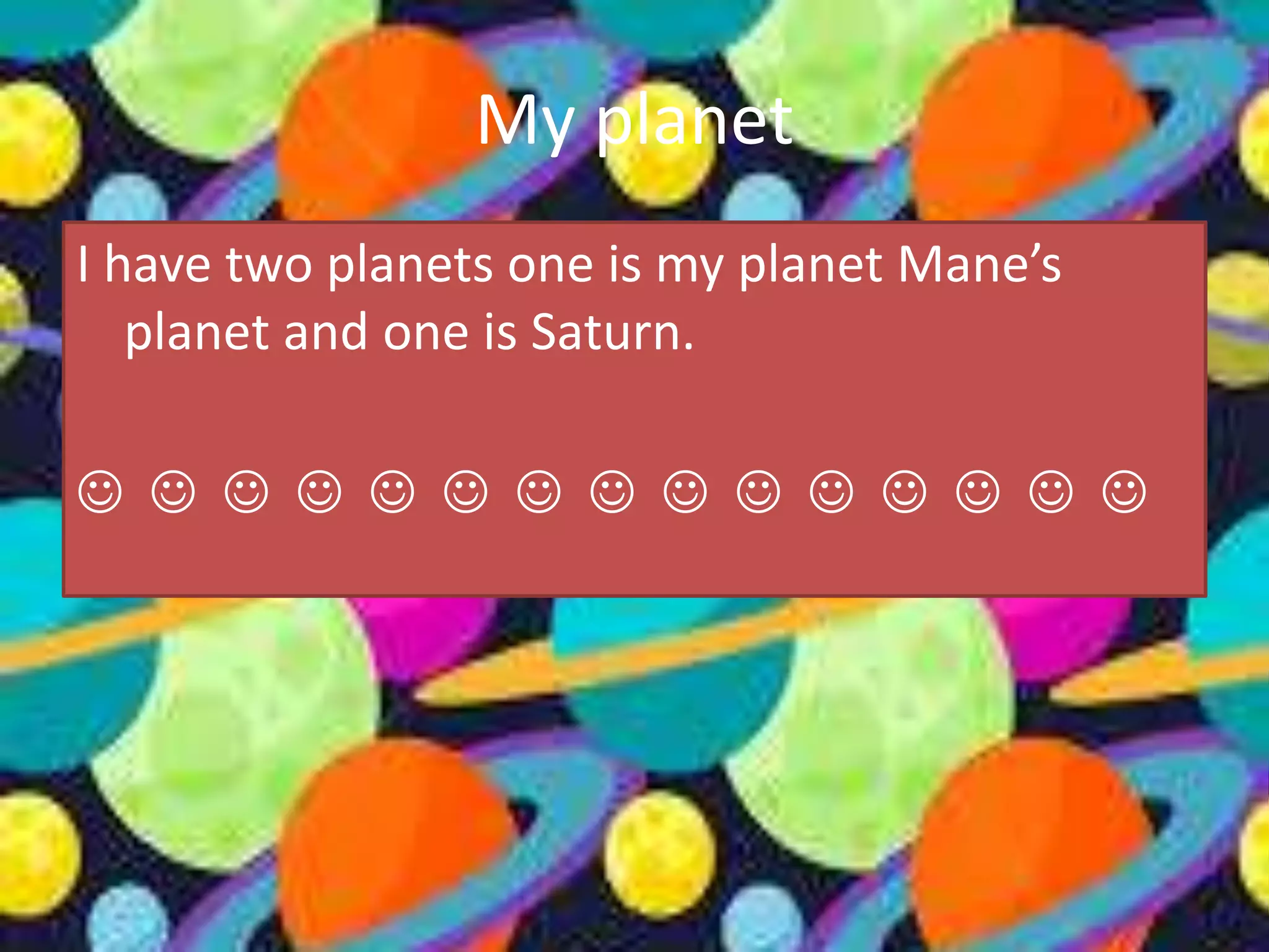 My Dream Planet | PPTX