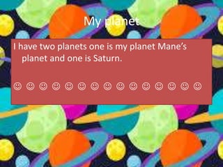 My Dream Planet | PPTX