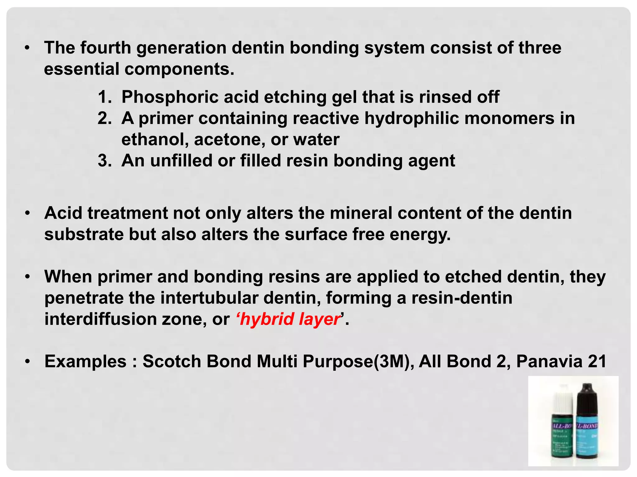 bonding to enamel & dentin | PPTX