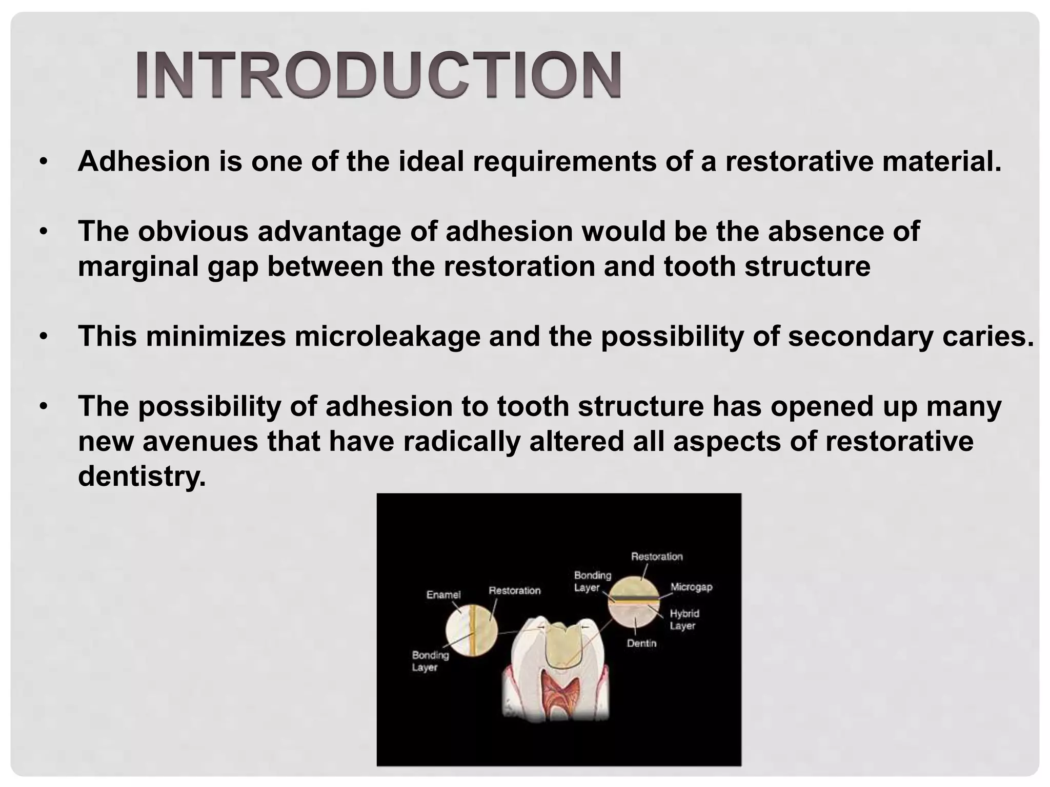 bonding to enamel & dentin | PPTX