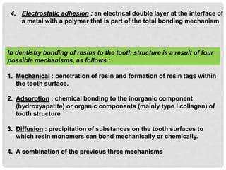 bonding to enamel & dentin | PPTX