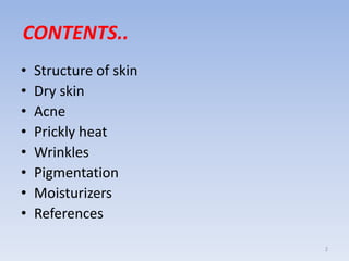 SKIN RELATING PROBLEMS | PPTX | Skin Care | Beauty