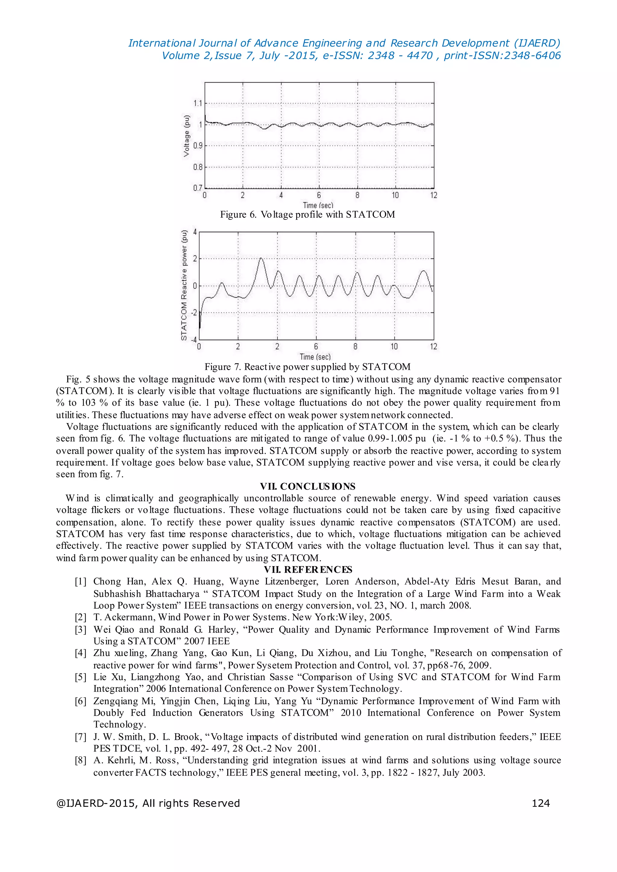 Voltage Flicker Mitigation of Wind Farm Using a STATCOM | PDF