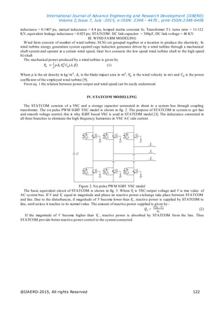 Voltage Flicker Mitigation of Wind Farm Using a STATCOM | PDF