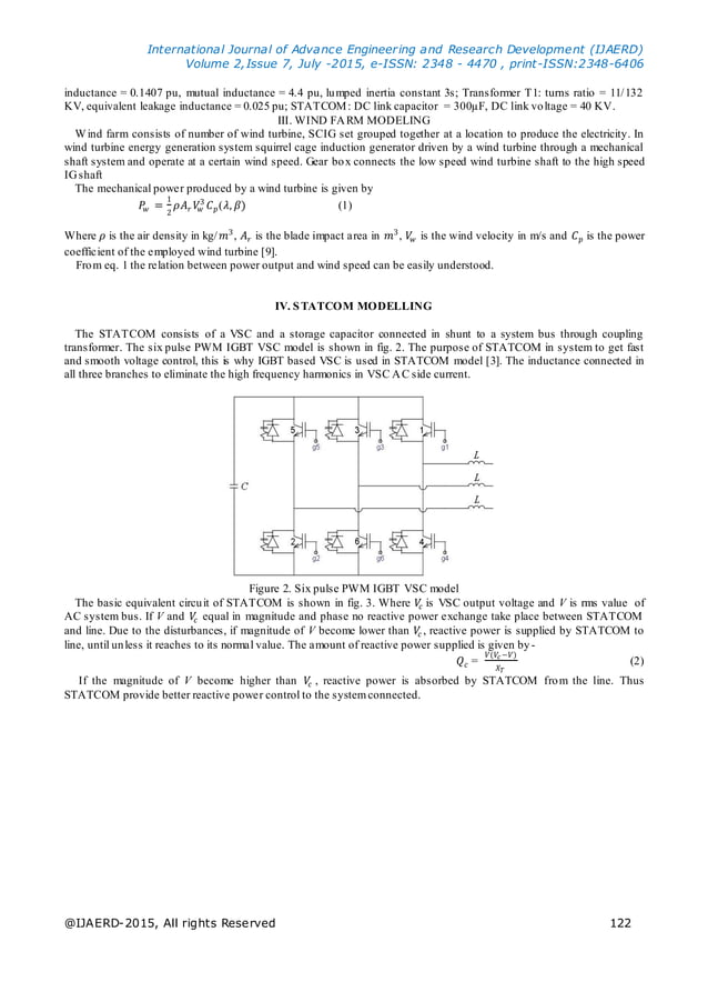 Voltage Flicker Mitigation of Wind Farm Using a STATCOM | PDF