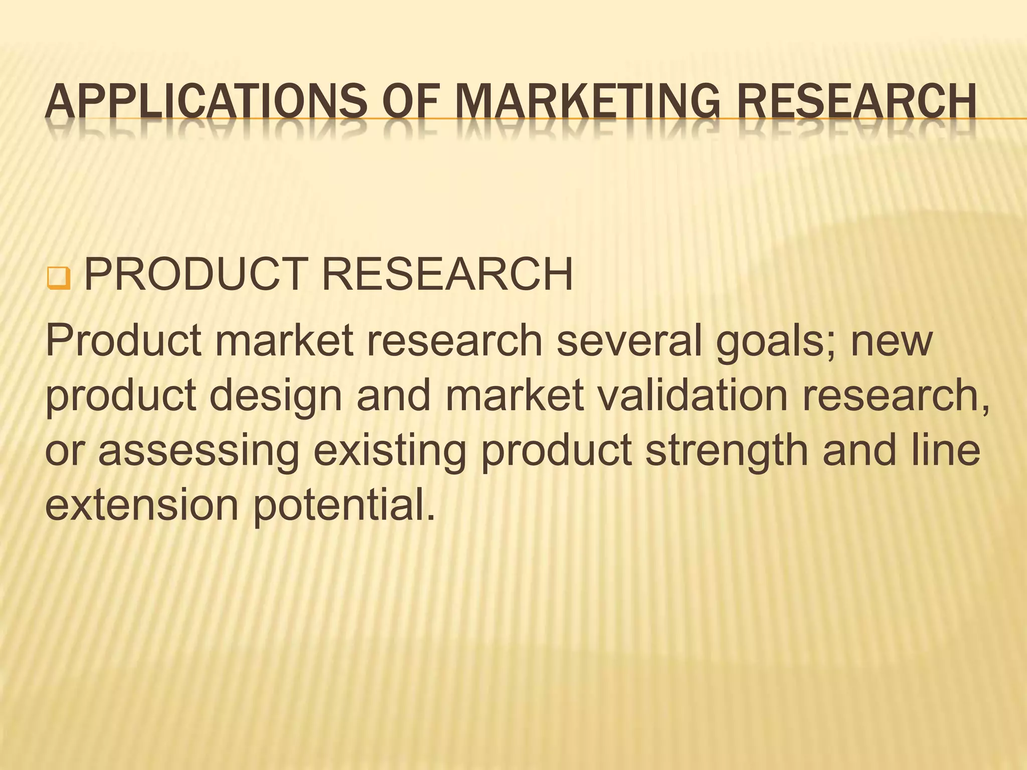 Marketing research application | PPTX