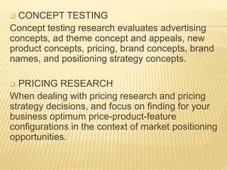Marketing research application | PPTX