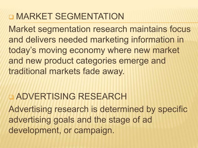 Marketing research application | PPTX
