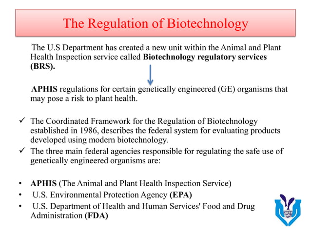 Biotechnology Regulation Legal Aspects & Intellectual property rights ...
