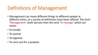 Manegment | PPT