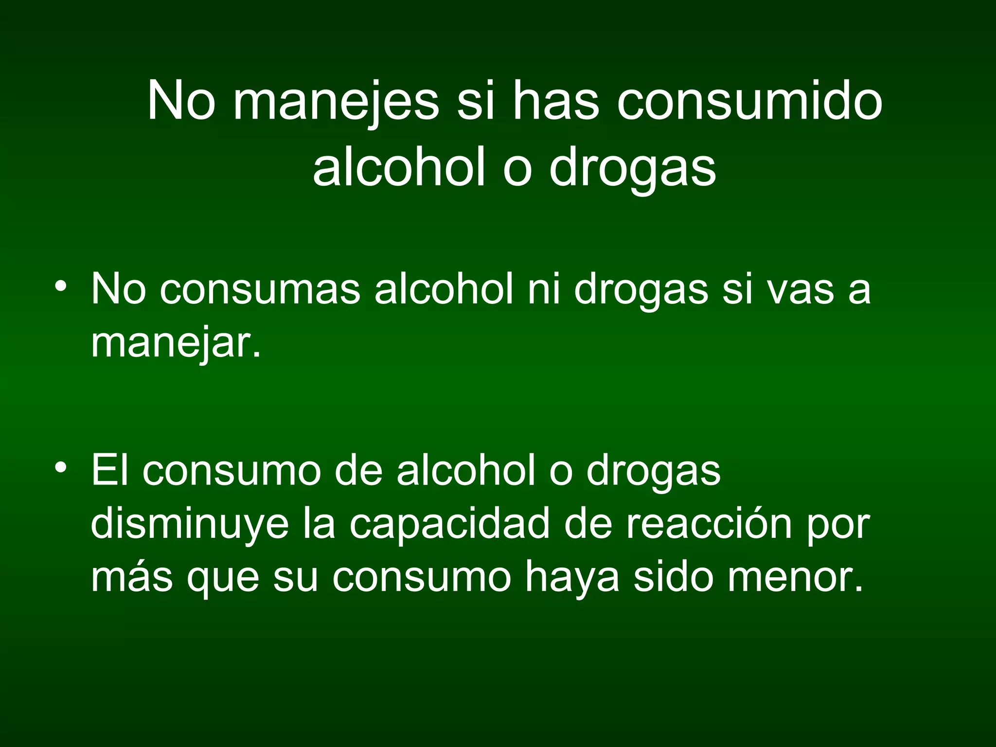 Manejar Bajo Los Efectos De La Droga Y Alcohol | PPT | Substance Abuse ...
