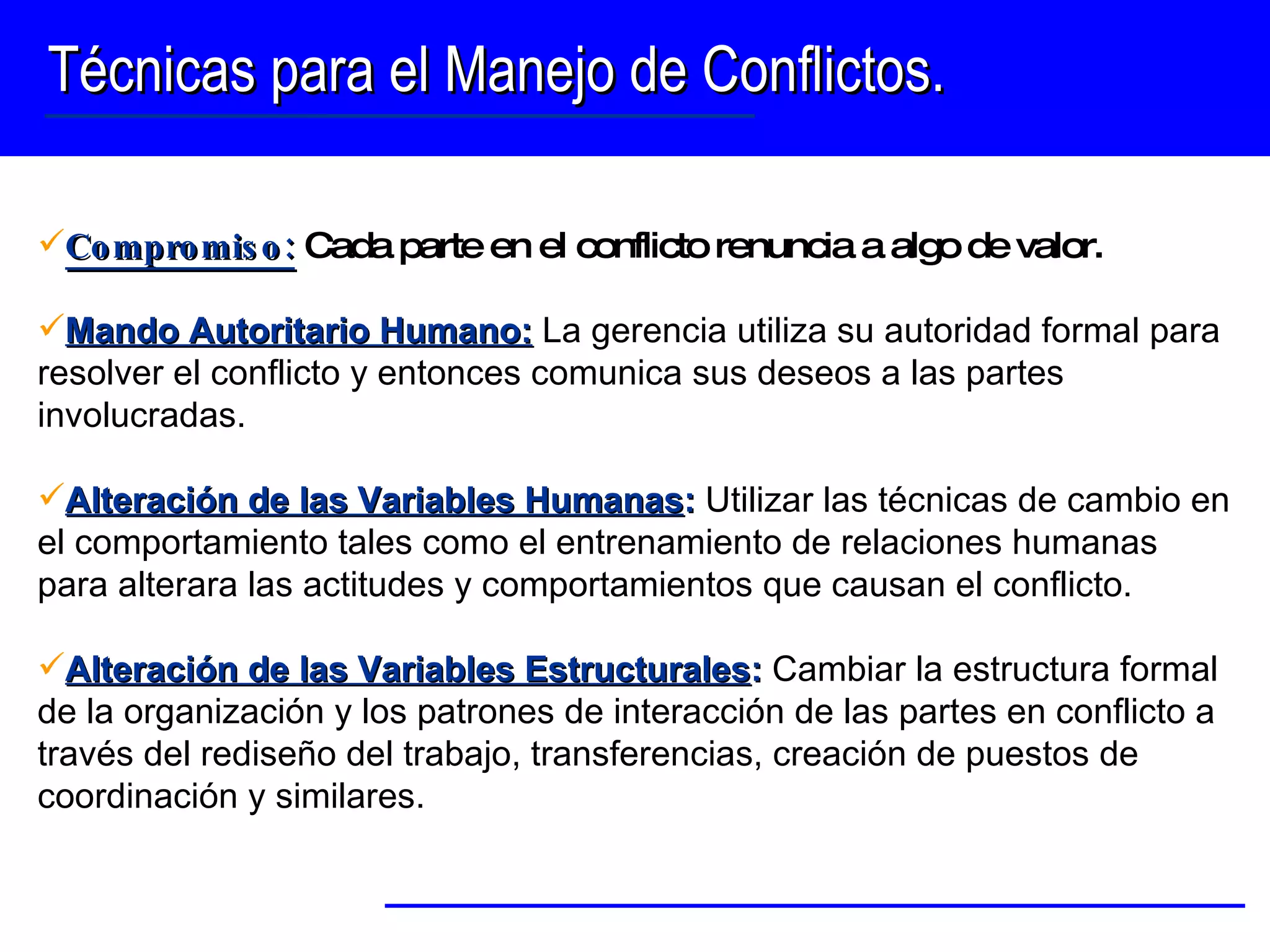 Manejo de Conflictos | PPT | Science