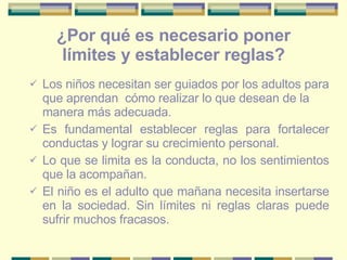 Manejo de límites y disciplina | PPT