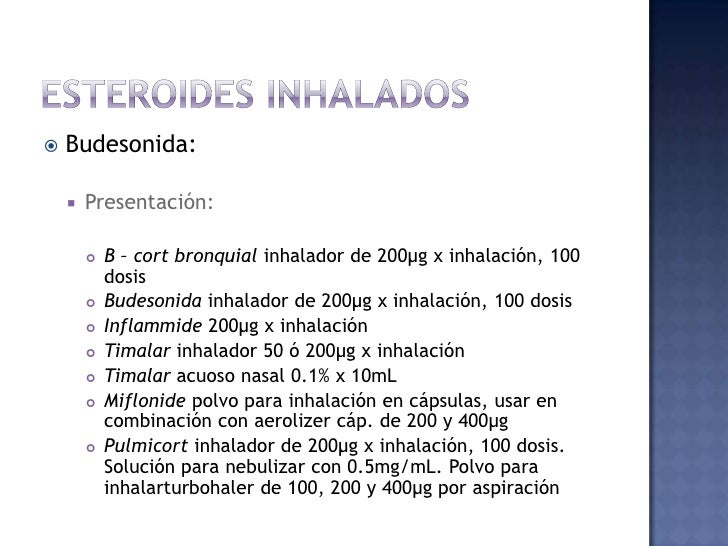 Budesonida Nebulizacion Dosis Pediatrica