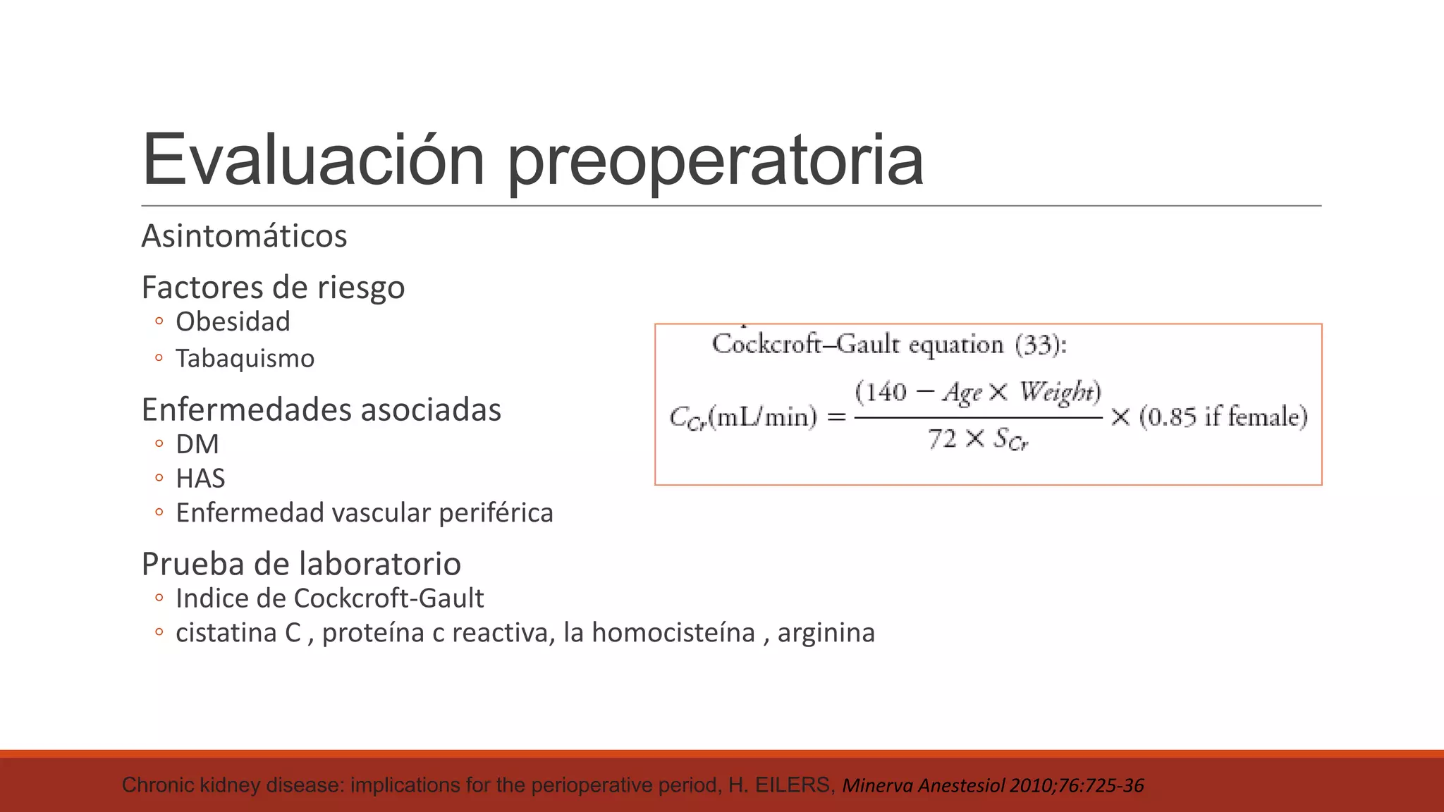 Manejo anestésico de paciente con irc | PPTX | Surgery | Medical Health