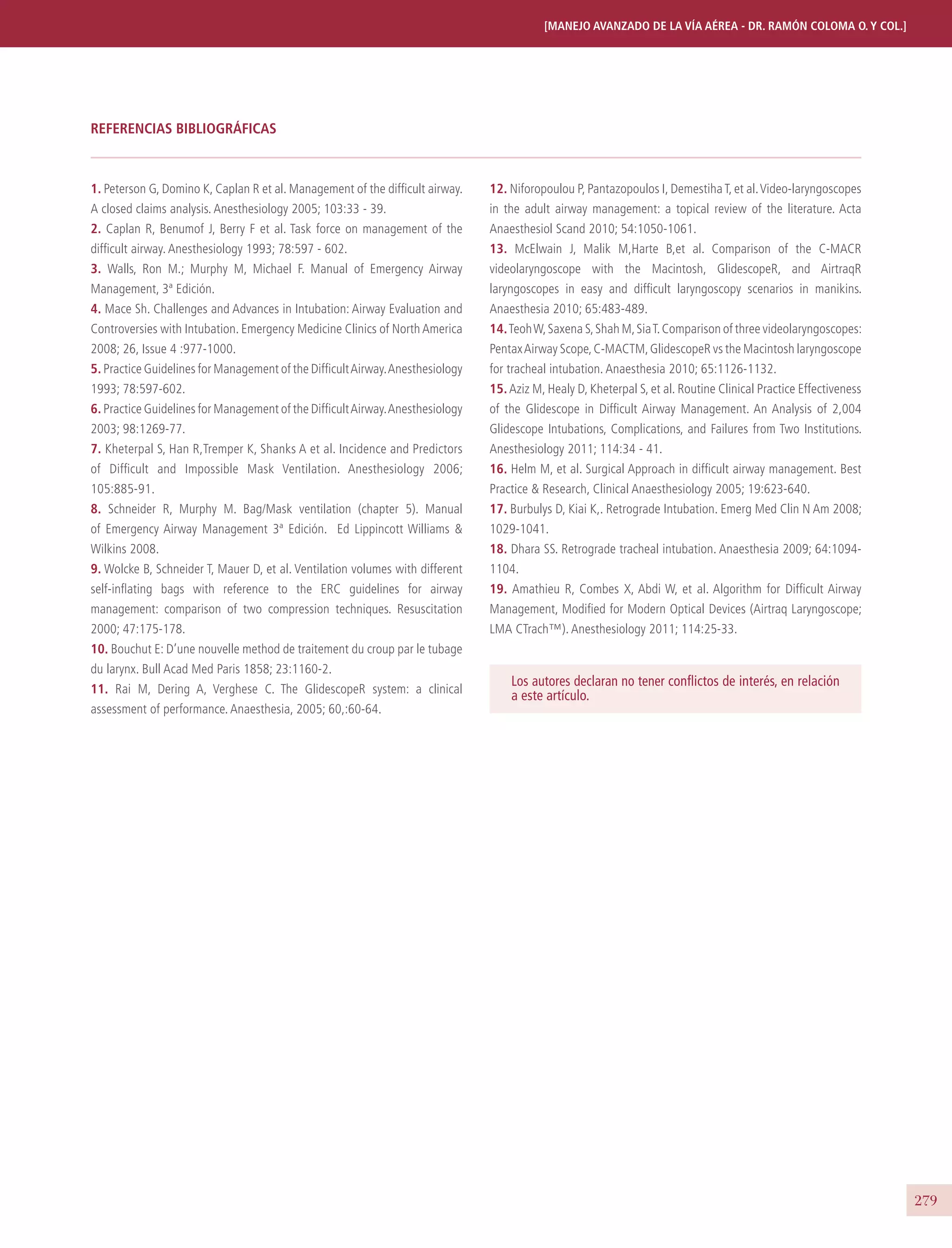 Manejo avanzado de la via aerea las condes | PDF | Lung and Respiratory ...