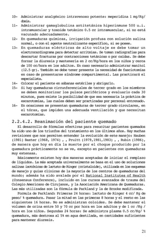 Manejo clinico de quemados | PDF