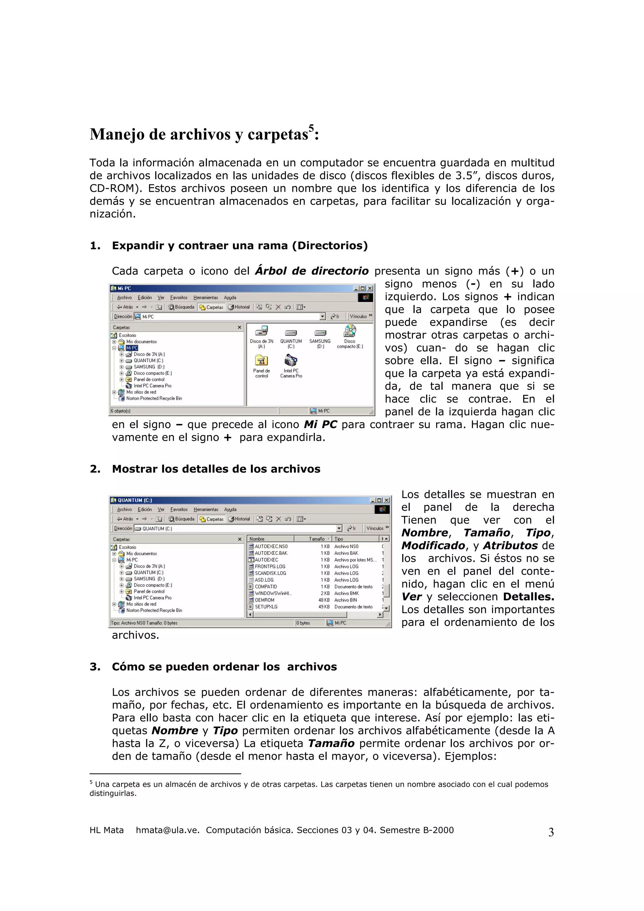 Manejo de archivos y carpetas | PDF