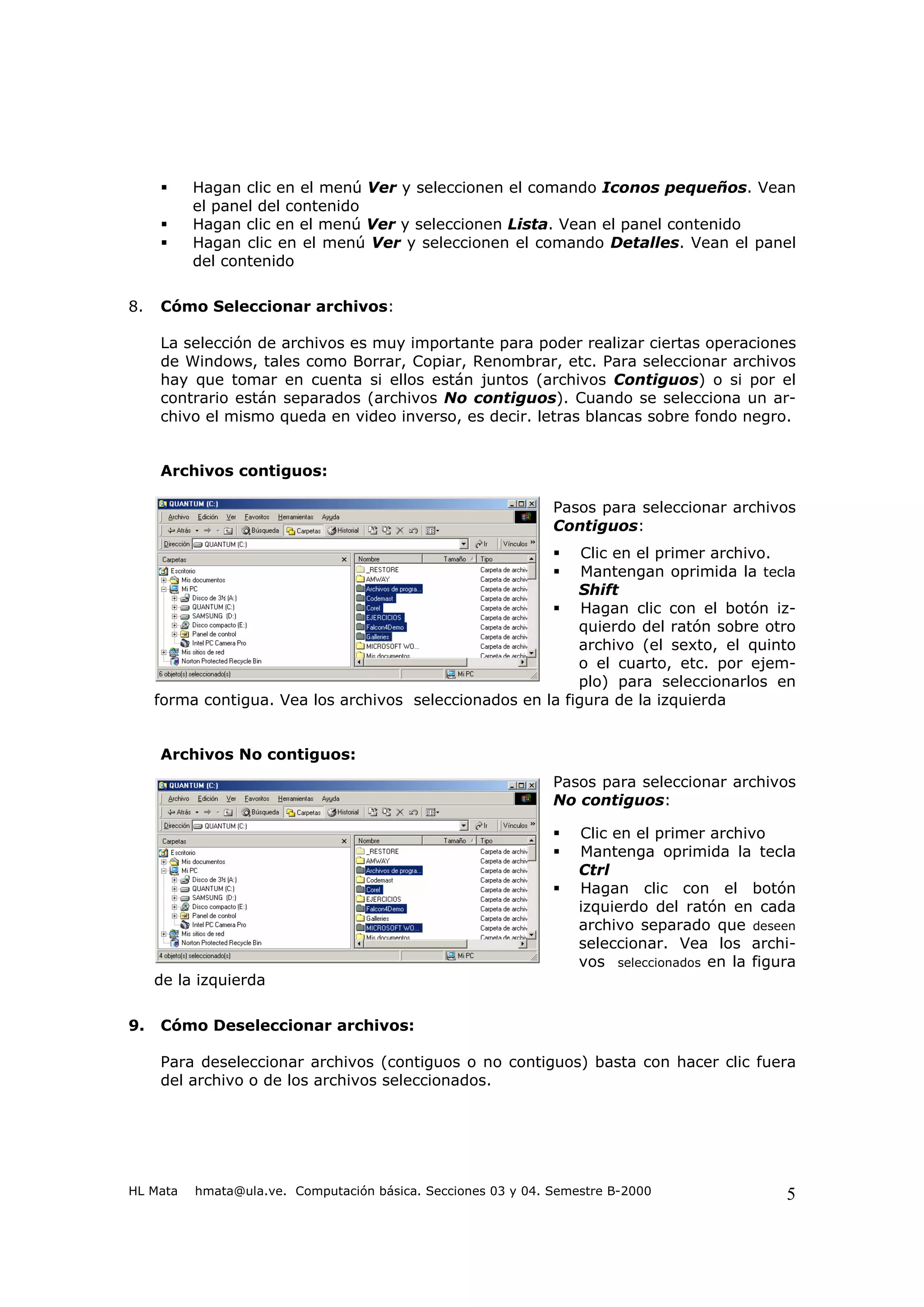 Manejo de archivos y carpetas | PDF