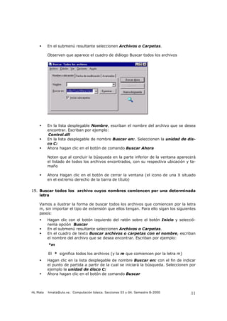 Manejo de archivos y carpetas | PDF