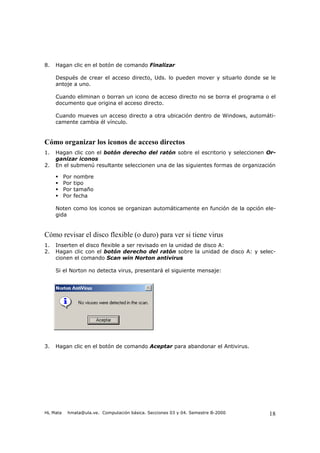 Manejo de archivos y carpetas | PDF