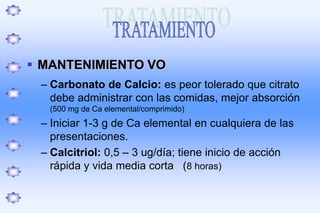 Manejo de calcemia postquirúrgica | PPT