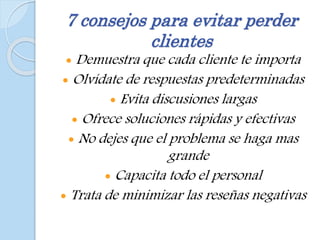 Manejo de clientes | PPTX