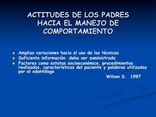 Manejo de Comportamiento | PPT