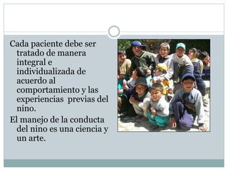 MANEJO DE LA CONDUCTA DEL NIÑO Y ADOLESCENTE | PPT