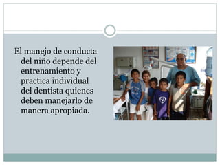 MANEJO DE LA CONDUCTA DEL NIÑO Y ADOLESCENTE | PPT