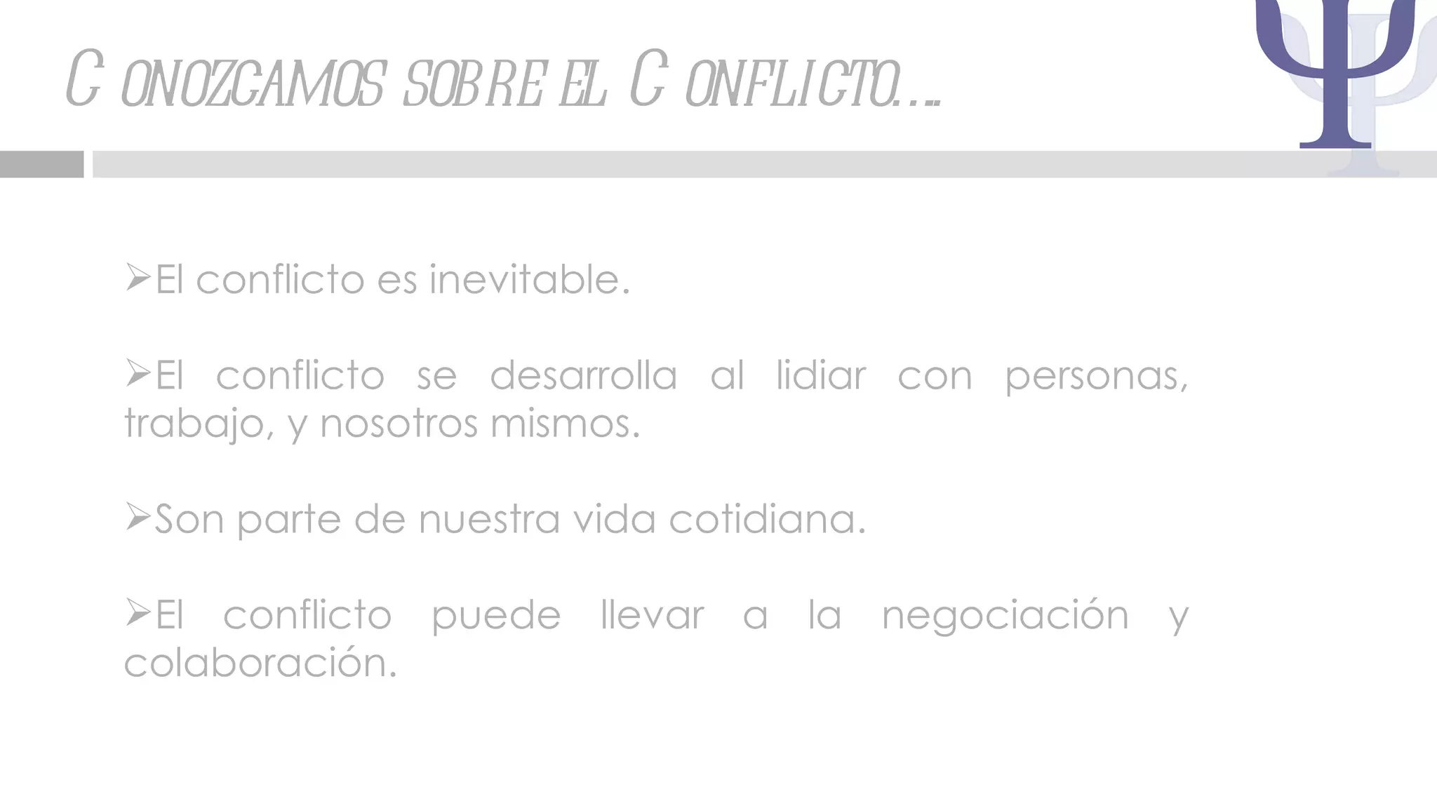 Manejo de conflictos | PPT