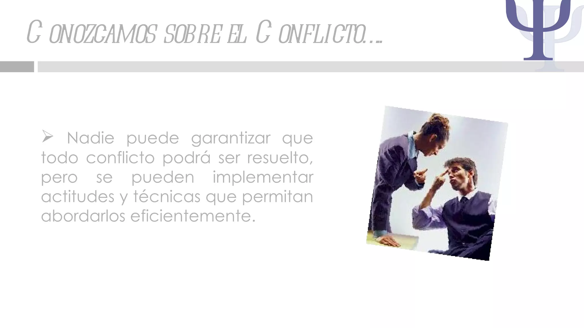 Manejo de conflictos | PPT