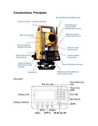 Manejo de Estacion total Topcon ES105 | DOCX