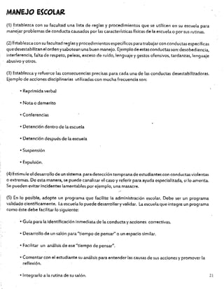 El Manejo Efectivo del Salon de Clases | PDF