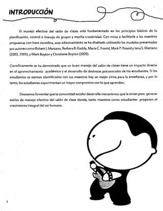 El Manejo Efectivo del Salon de Clases | PDF