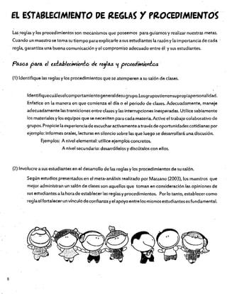 El Manejo Efectivo del Salon de Clases | PDF