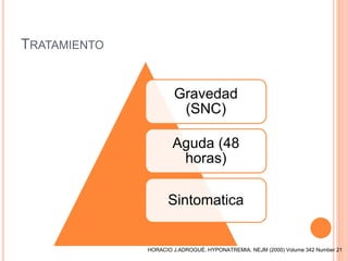 Manejo de la hiponatremia e hipocaliemia en el | PPTX