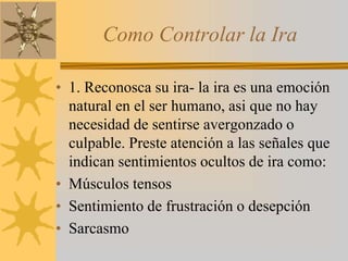 Manejo de la ira | PPTX
