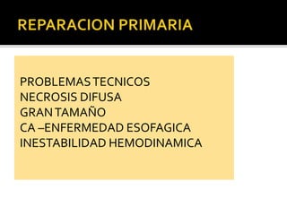 Manejo de la perforacion esofagica | PPT